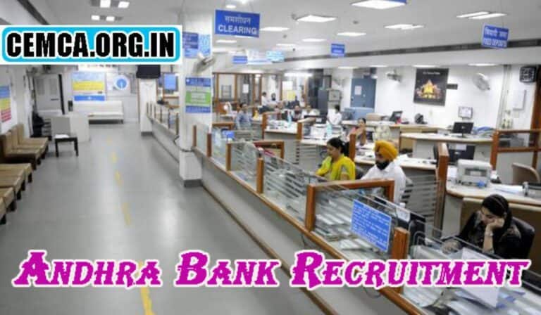 Andhra Bank Recruitment 2024 Apply Online 600 Vacancies @www.andhrabank.in