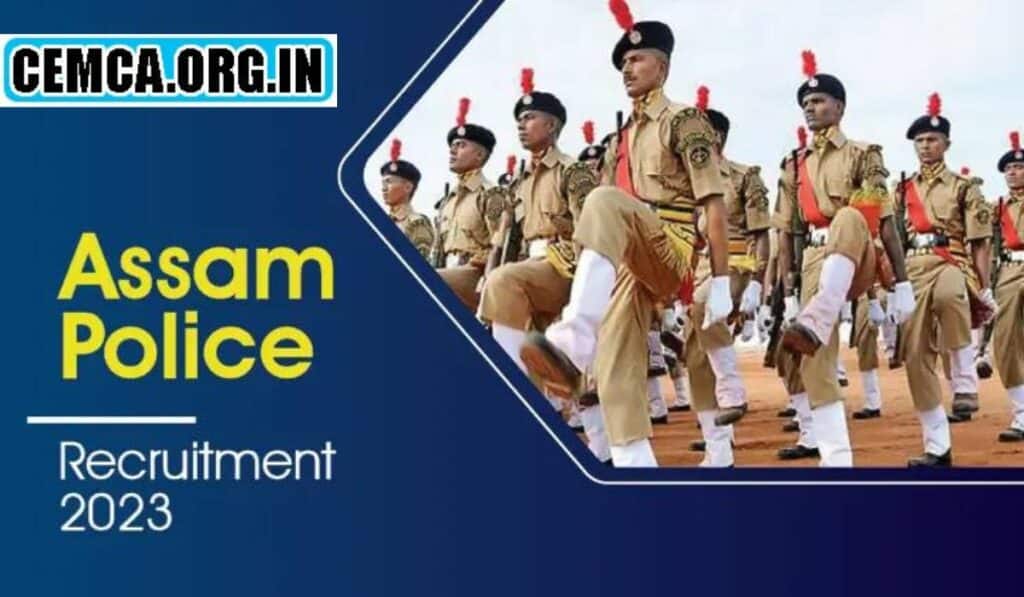 Assam Police Recruitment 2024 Apply Online, Notification @ www ...