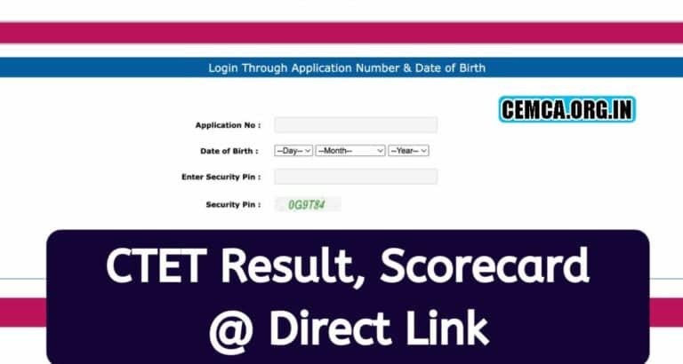 CTET Result 2024 Download Scorecard, Paper 1 & 2 Cut off Marks @ctet.nic.in