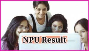 NPU Result 2024, Nilamber Pitamber University BA B.SC B.COM Results Online www.npu.ac.in