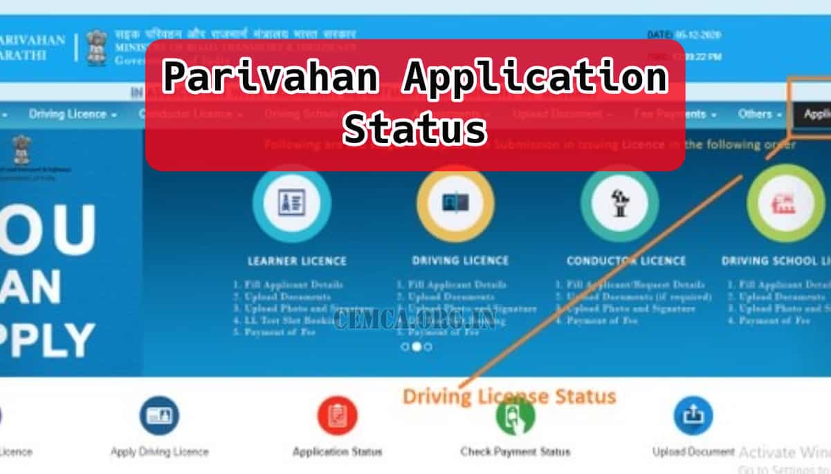 Parivahan Application Status 2025, Direct Link Driving License @vahan.parivahan.gov.in