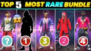 Top 5 Rarest Bundle in GARENA Free Fire 2025, FF Rarest Bundles Details