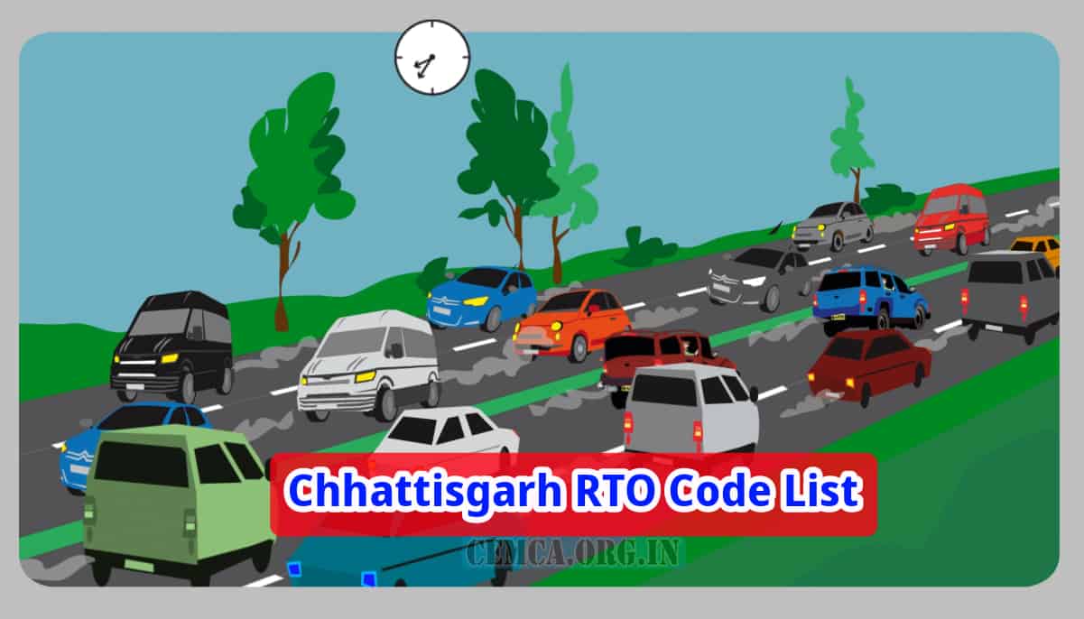Chhattisgarh RTO Code List 2025, CG Regional Transport Office Numbers Check