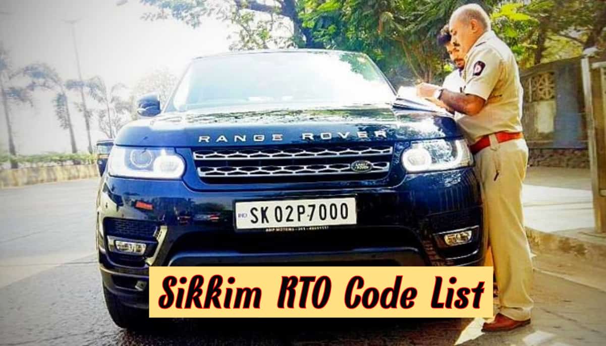 Sikkim RTO Code List 2025, SK RTO Vehicle Registration Details